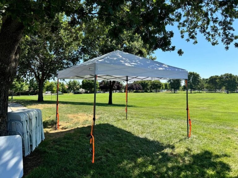 🌟 White Canopy 10′ x10′ | Jump House Kingdom